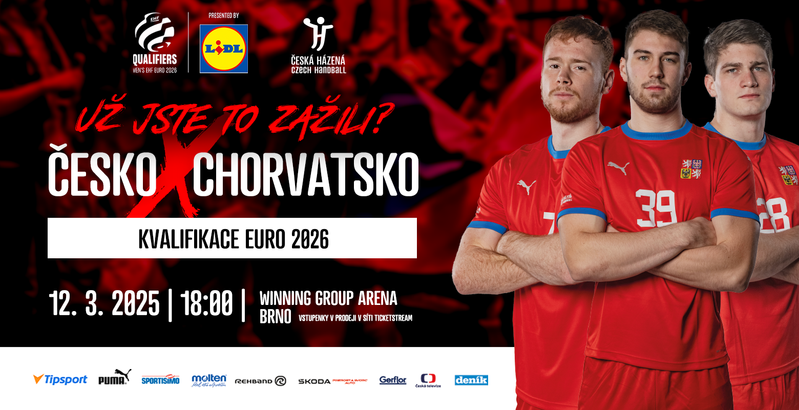 Házená muži, Česká republika - Chorvatsko, Winning Group Arena (hala ...